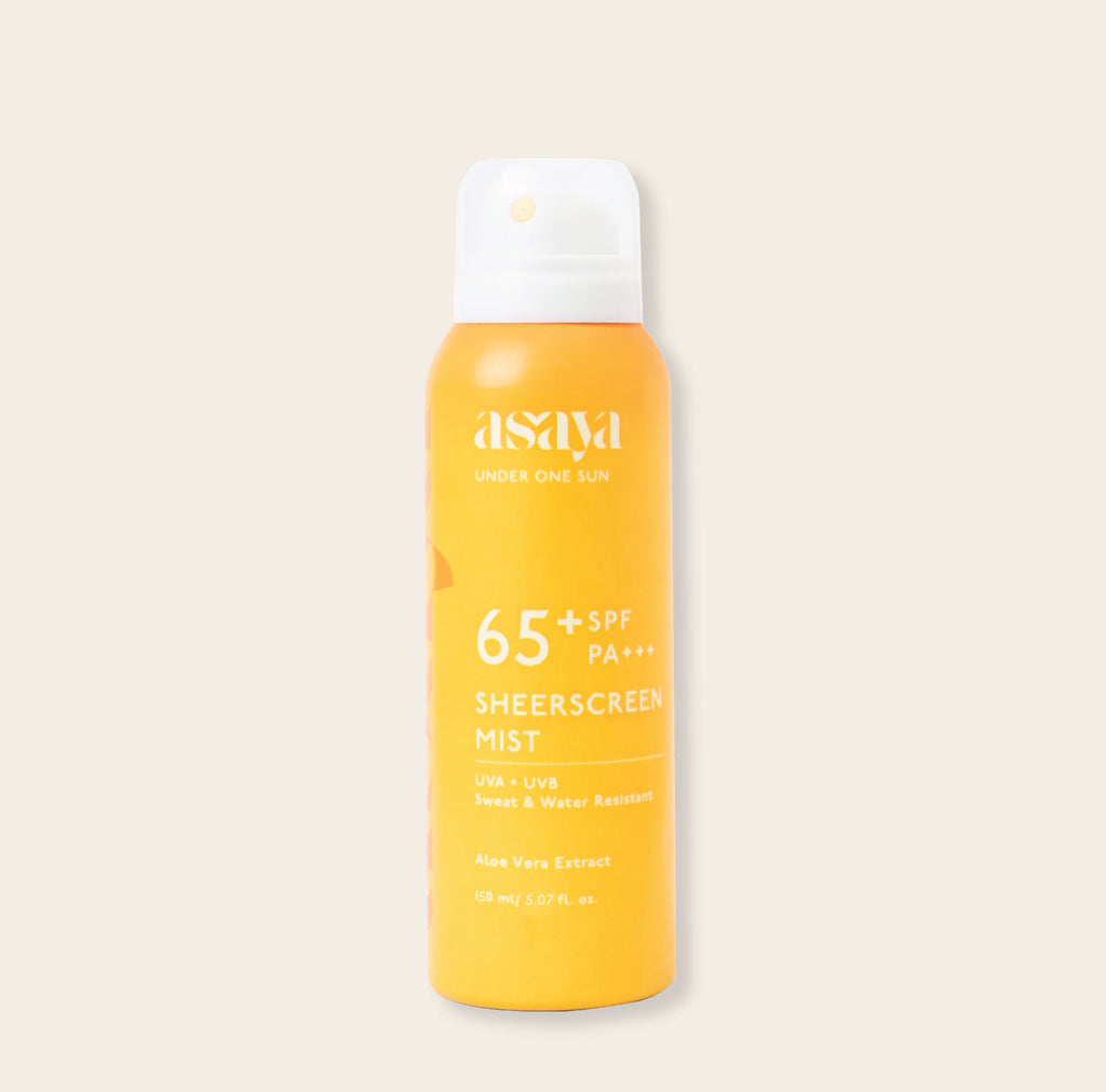 Sunscreen Spray SPF 65+ For Body | Sheerscreen Sunscreen Mist – Asaya ...